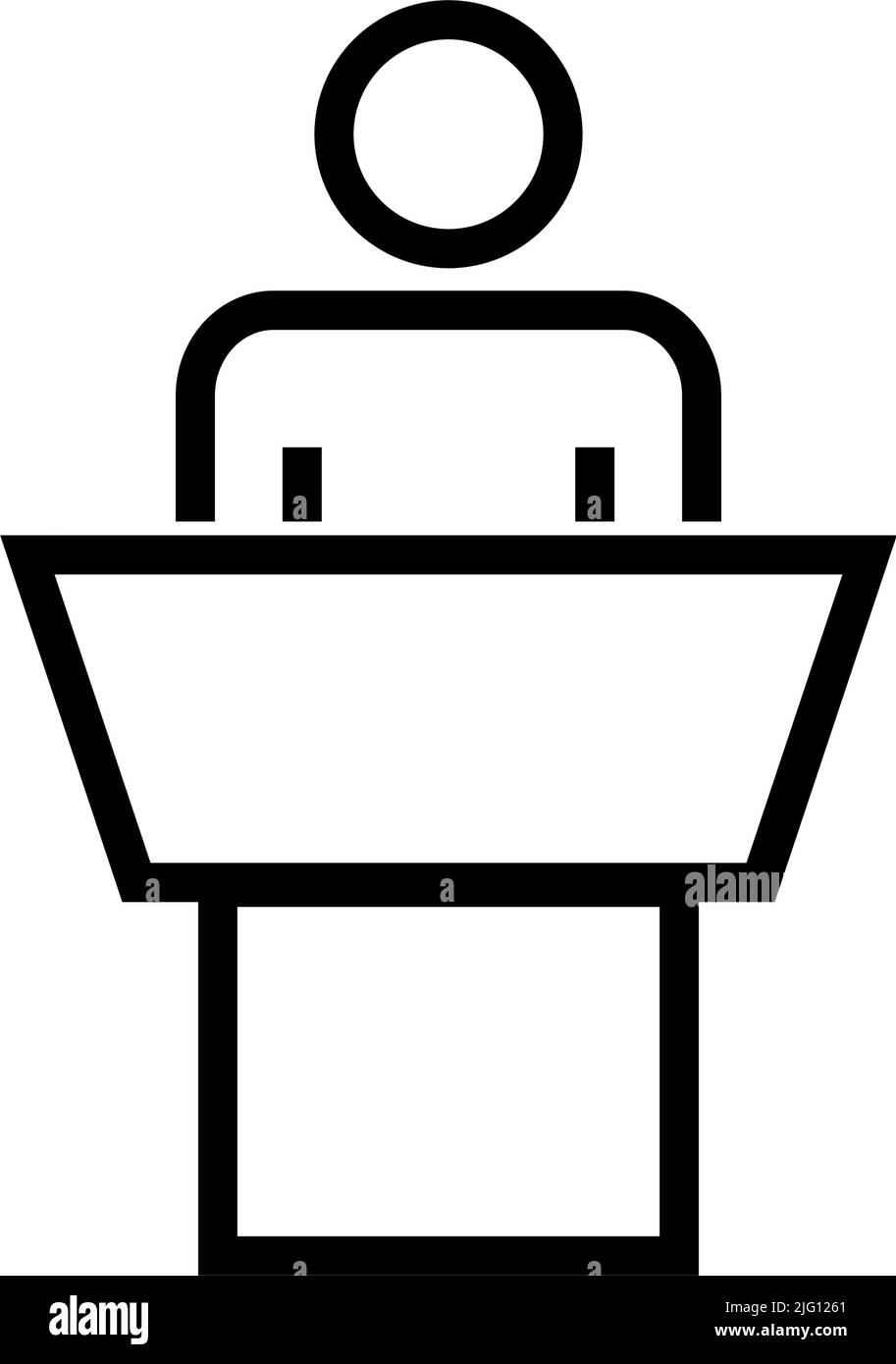 Business speaker giving presentation Cut Out Stock Images & Pictures ...