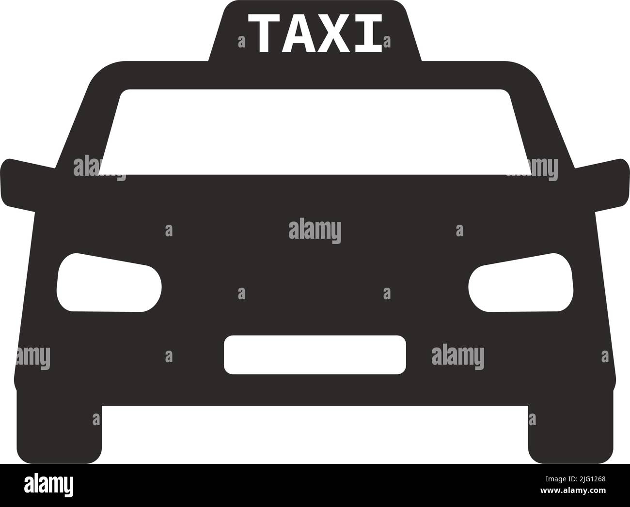 Taxi icon. Taxi stand. Editable vector Stock Vector Image & Art - Alamy