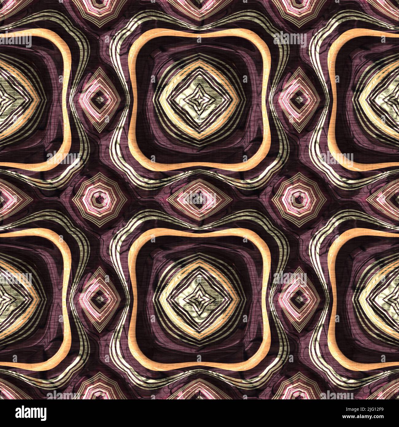 Earthy colours Victorian antique geometric seamless pattern in ...