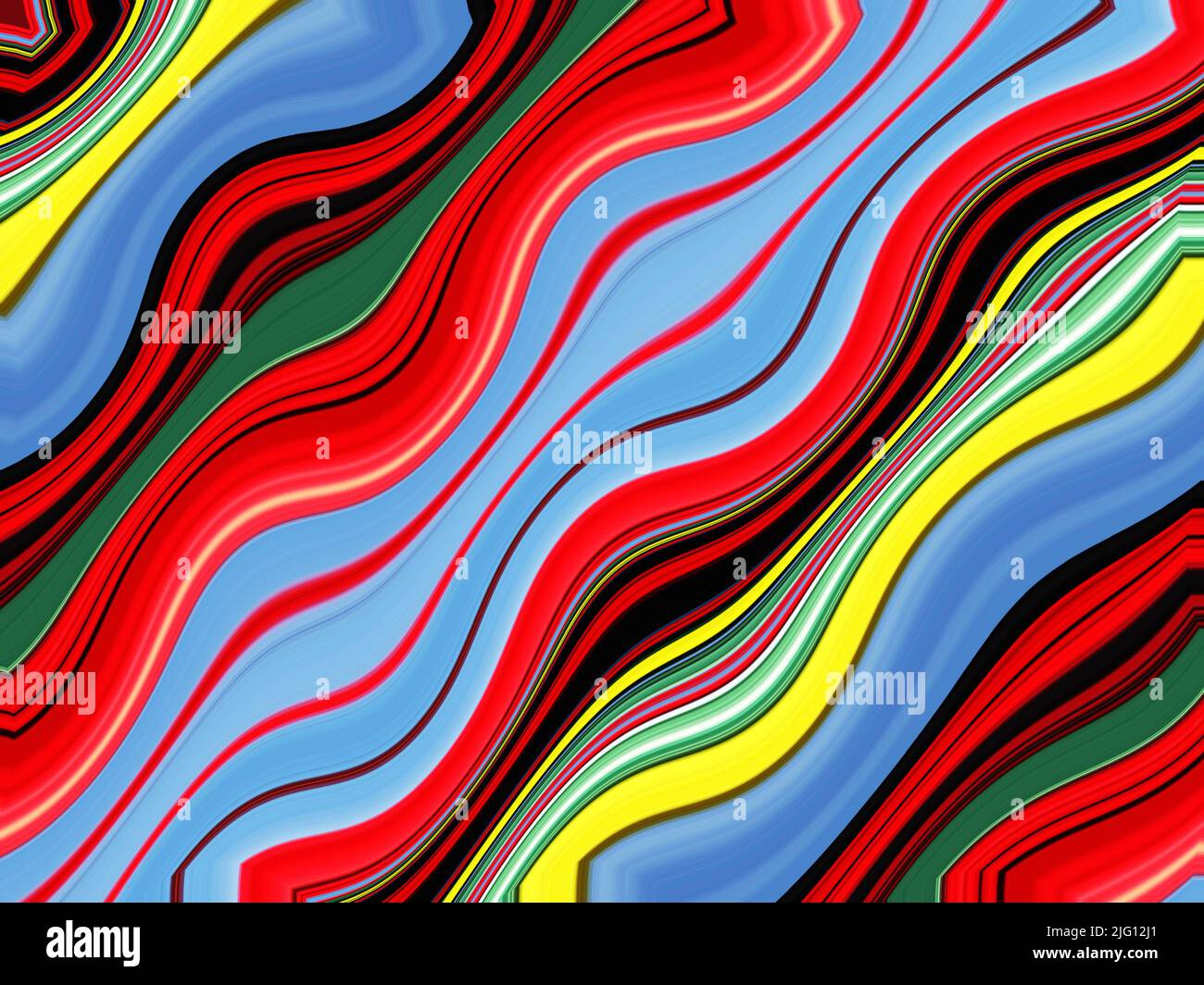Abstract and contemporary digital art waves design Stock Photo - Alamy