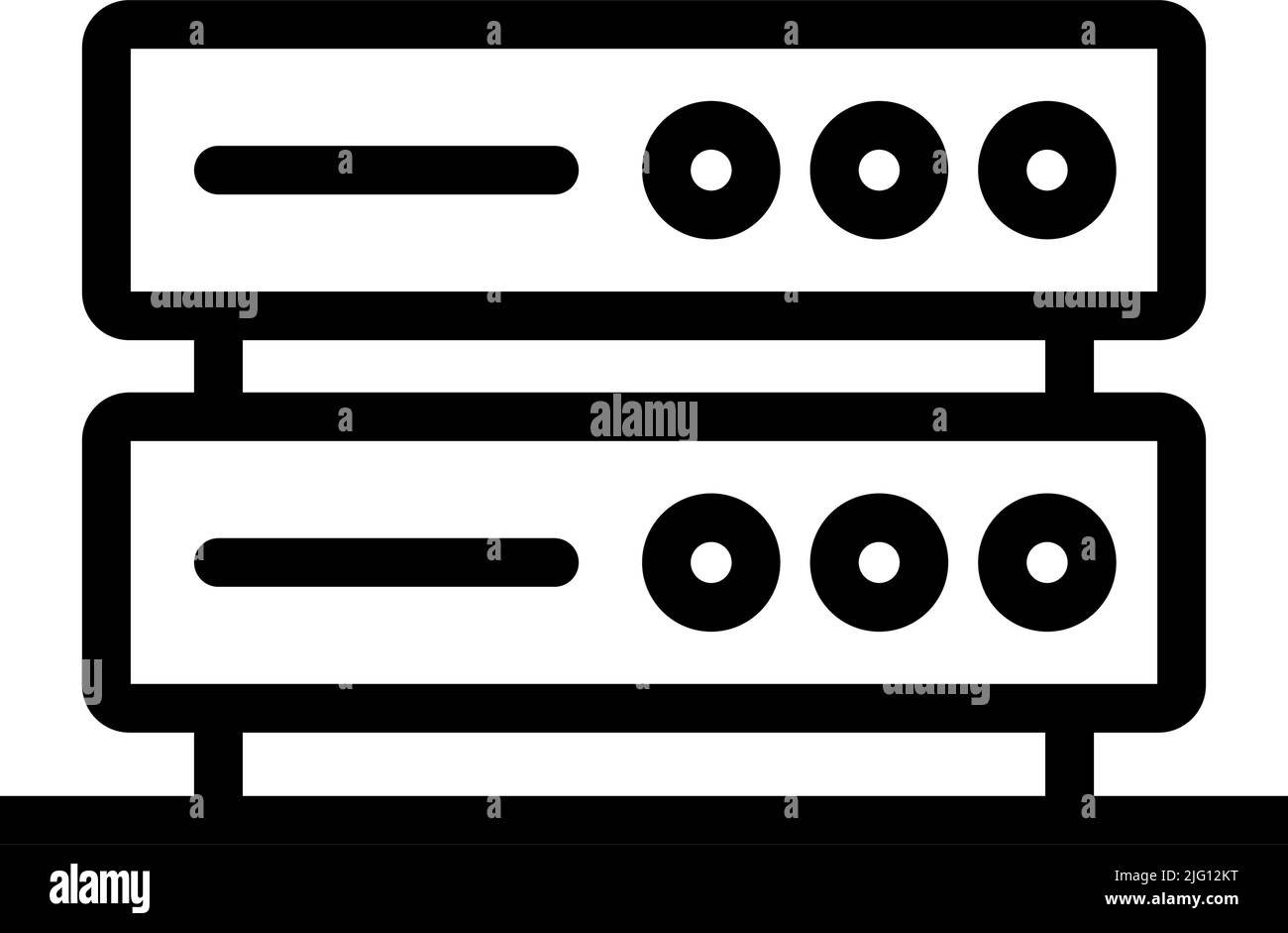 Server hosting information icon Cut Out Stock Images & Pictures - Alamy