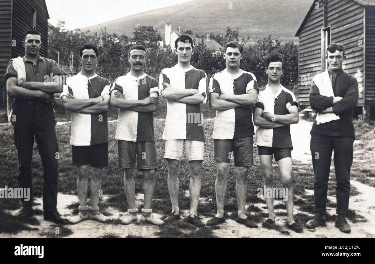 The winning relay team of the Army Service Corps sports day, 1916 Stock ...