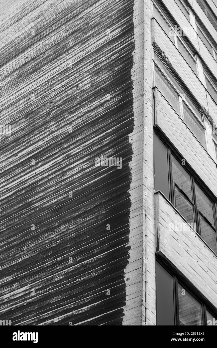 Social facade Black and White Stock Photos & Images - Alamy