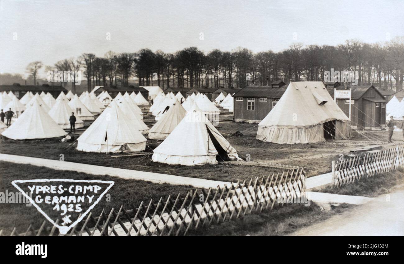 Ypres Camp, Germany, 1925 - A British army camp of the British Army of ...