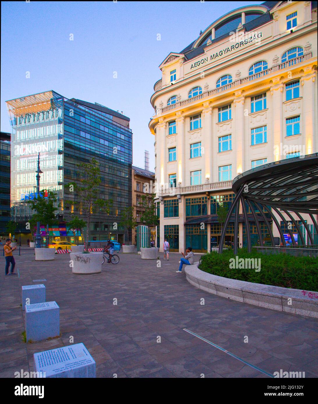 Hungary, Budapest, Kalvin Square, street scene, architecture Stock ...