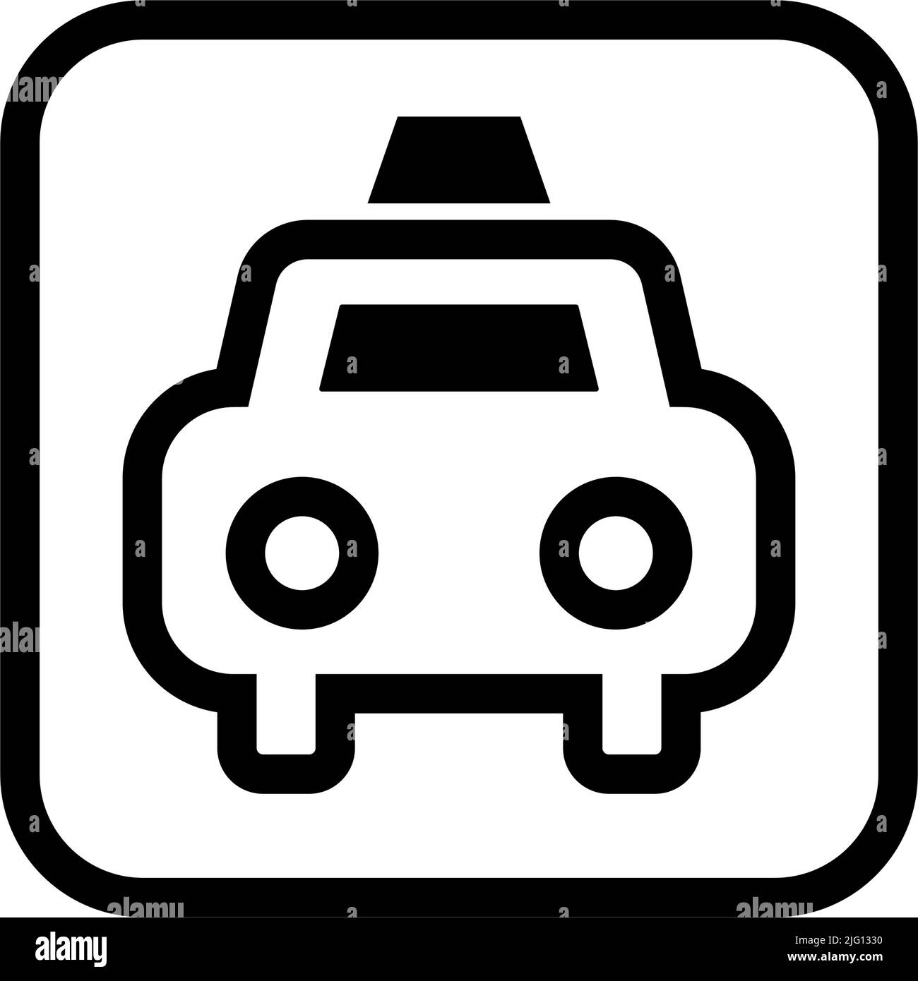 Cab box icon. Taxi icon. Editable vector Stock Vector Image & Art - Alamy