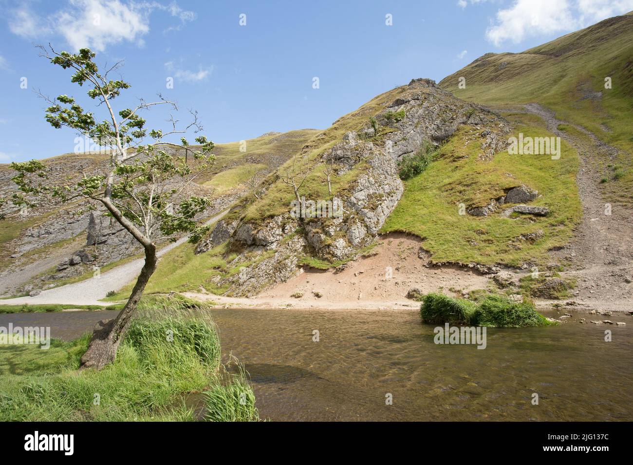 Dovedale Peak District Staffordshire and Derbyshire, England Stock ...
