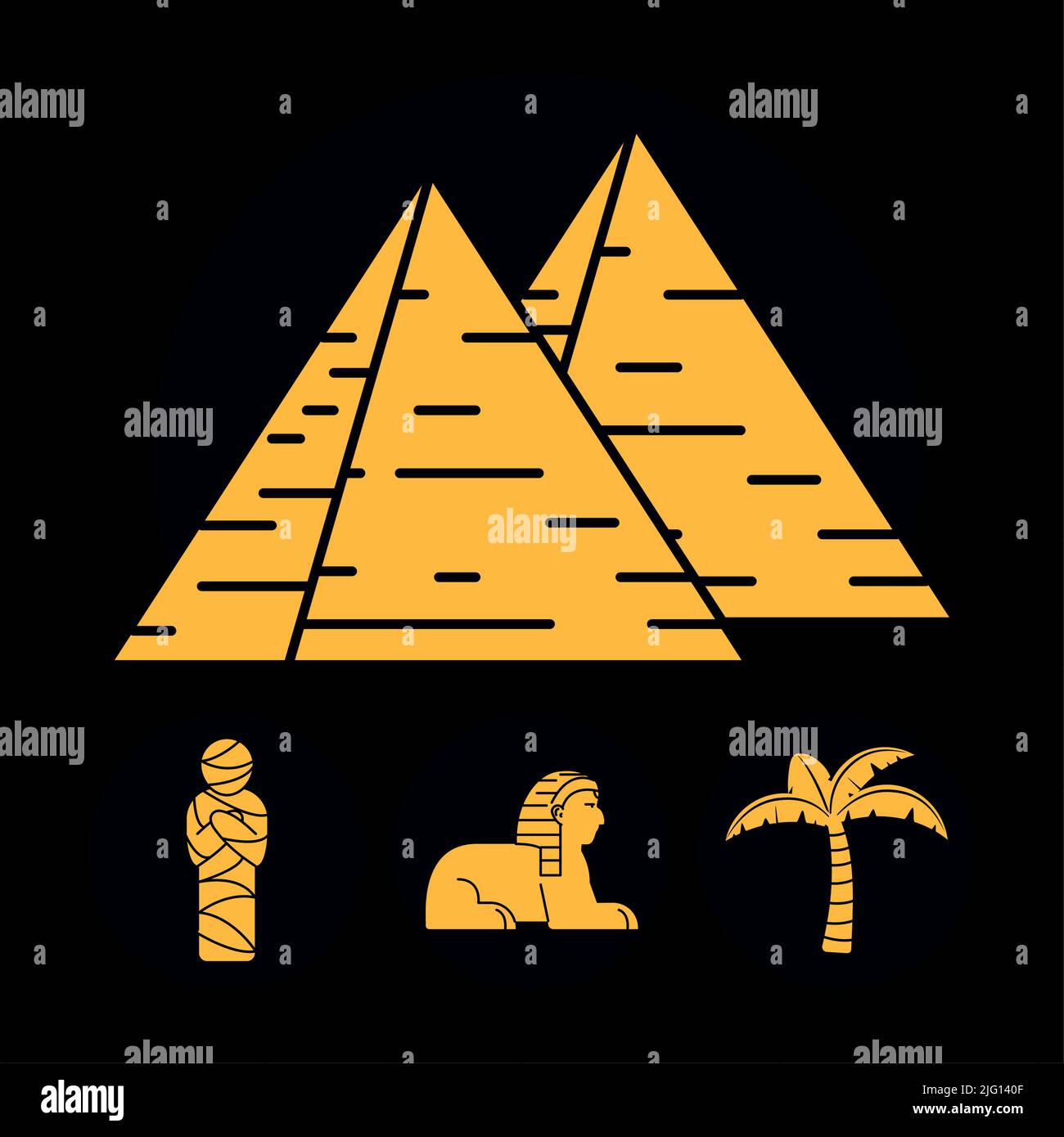 egyptian icon set Stock Vector Image & Art - Alamy