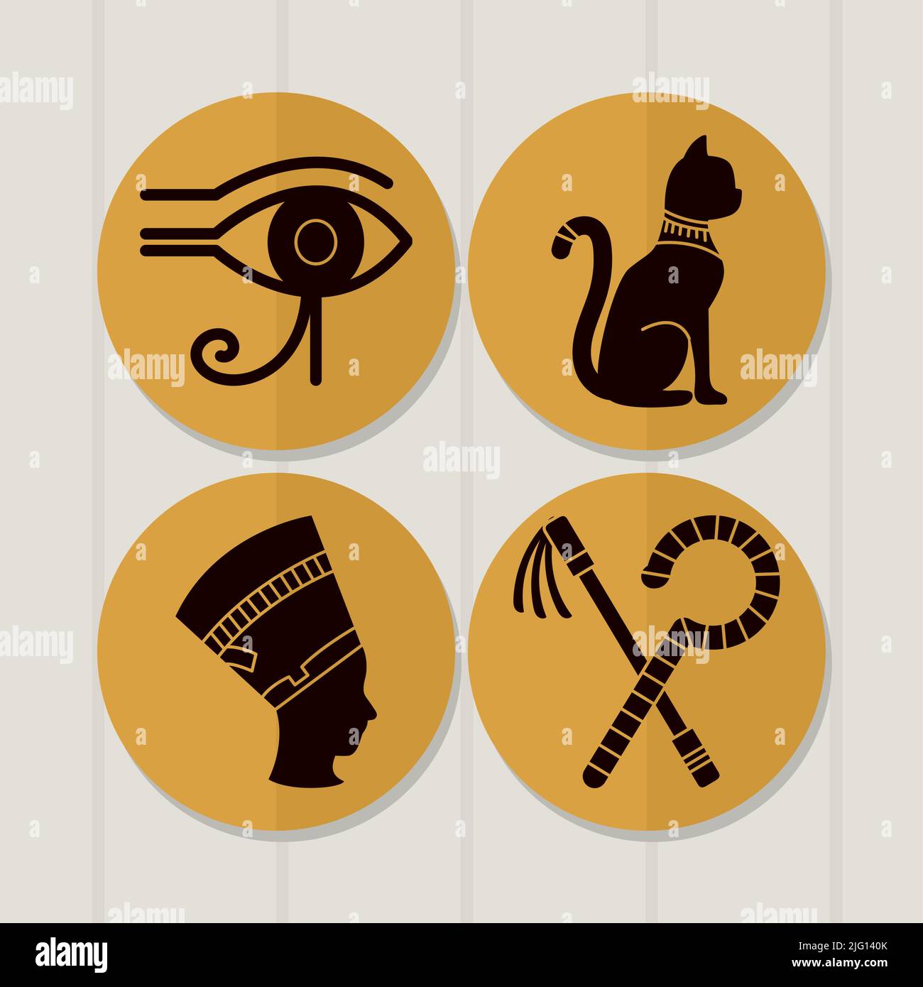 egyptian symbols set Stock Vector Image & Art - Alamy