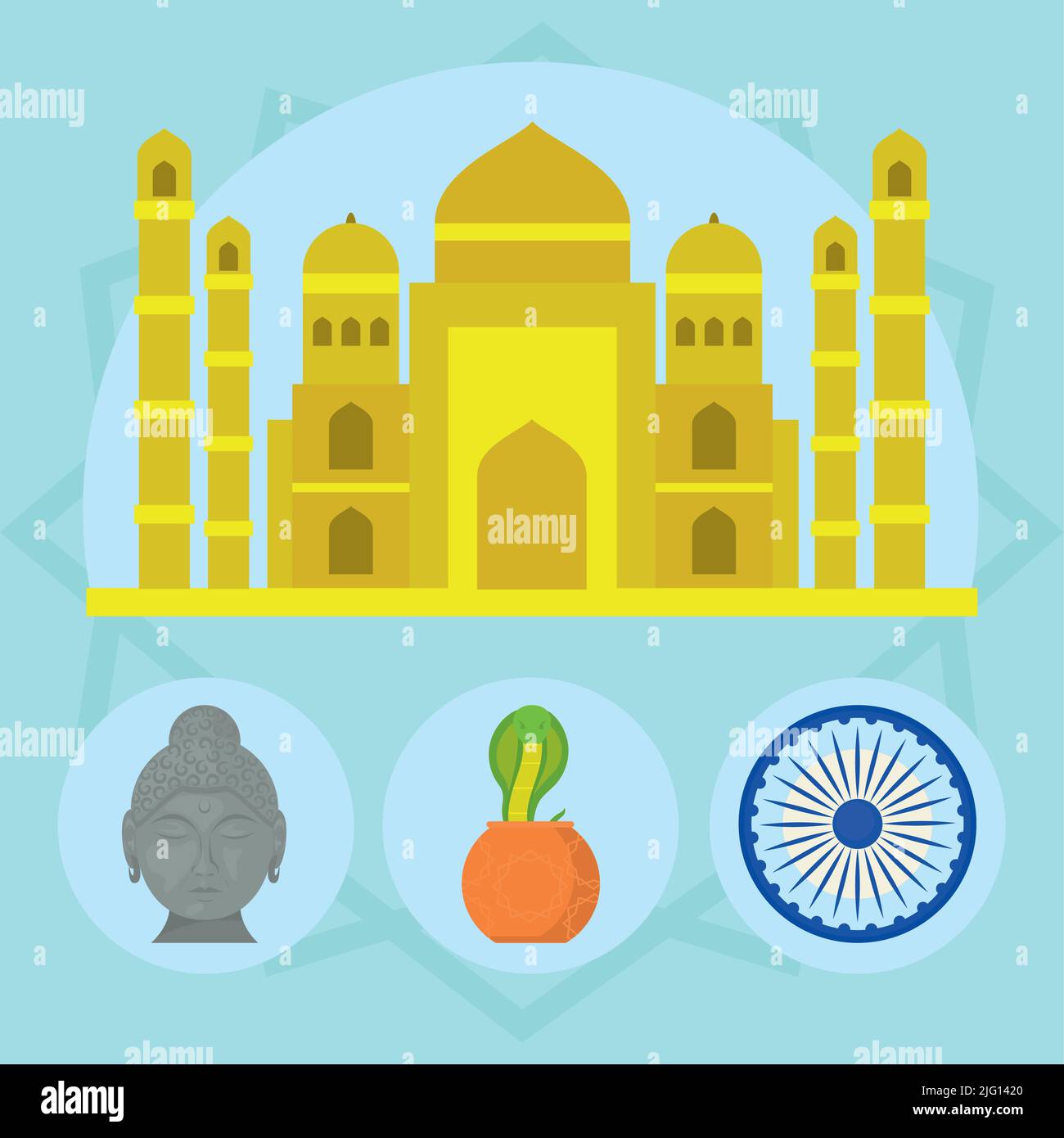 Indian icon set Stock Vector Image & Art - Alamy