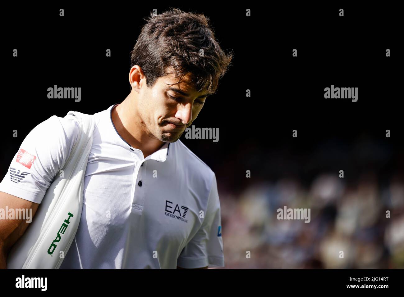 London, UK, 6th July 2022: Christian Garin from Chile is in action ...