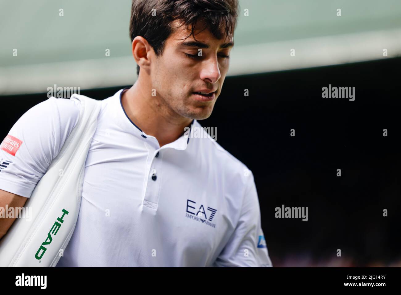 London, UK, 6th July 2022: Christian Garin from Chile is in action ...