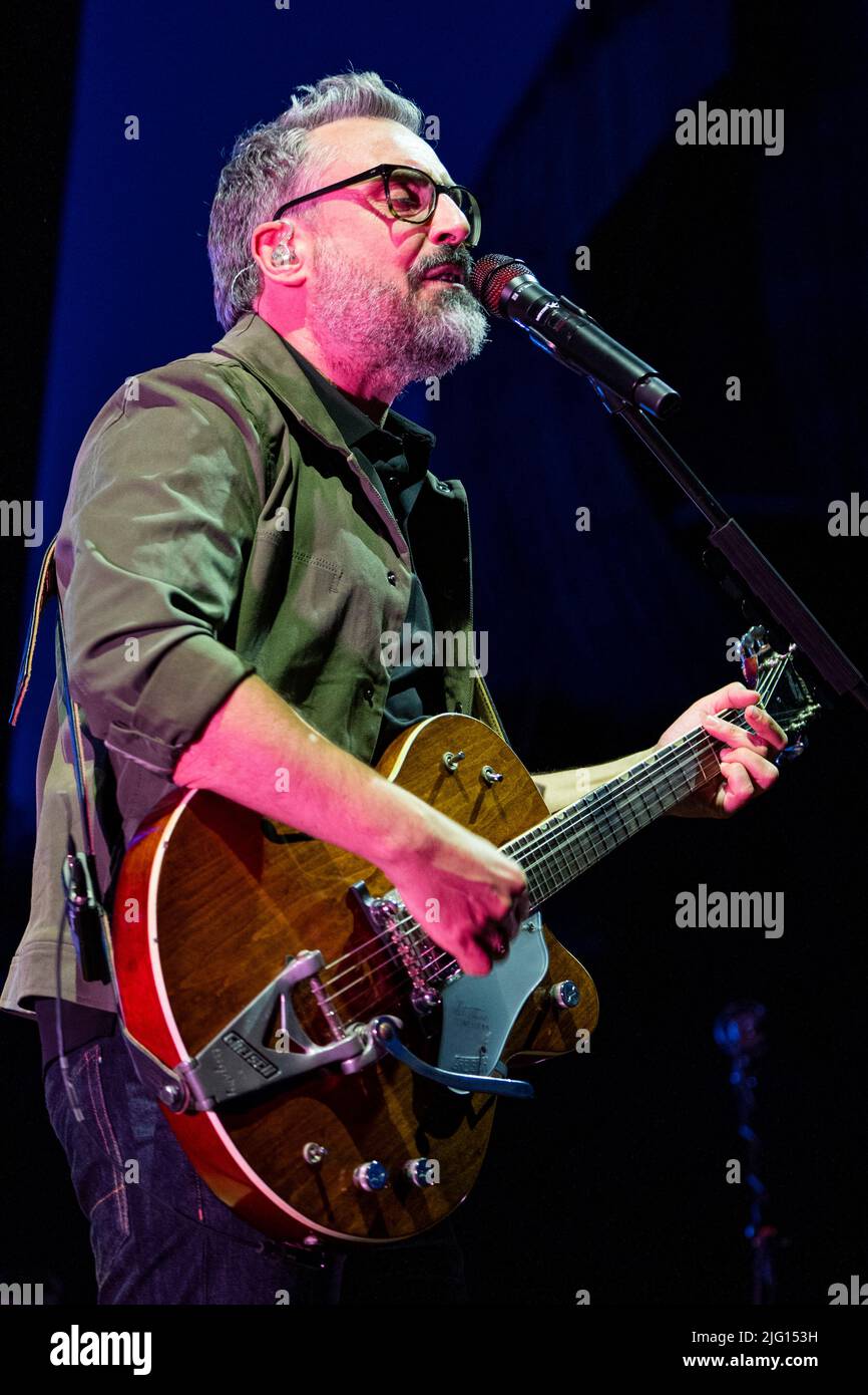 The Italian singer Brunori SAS performs live in Rome Stock Photo - Alamy