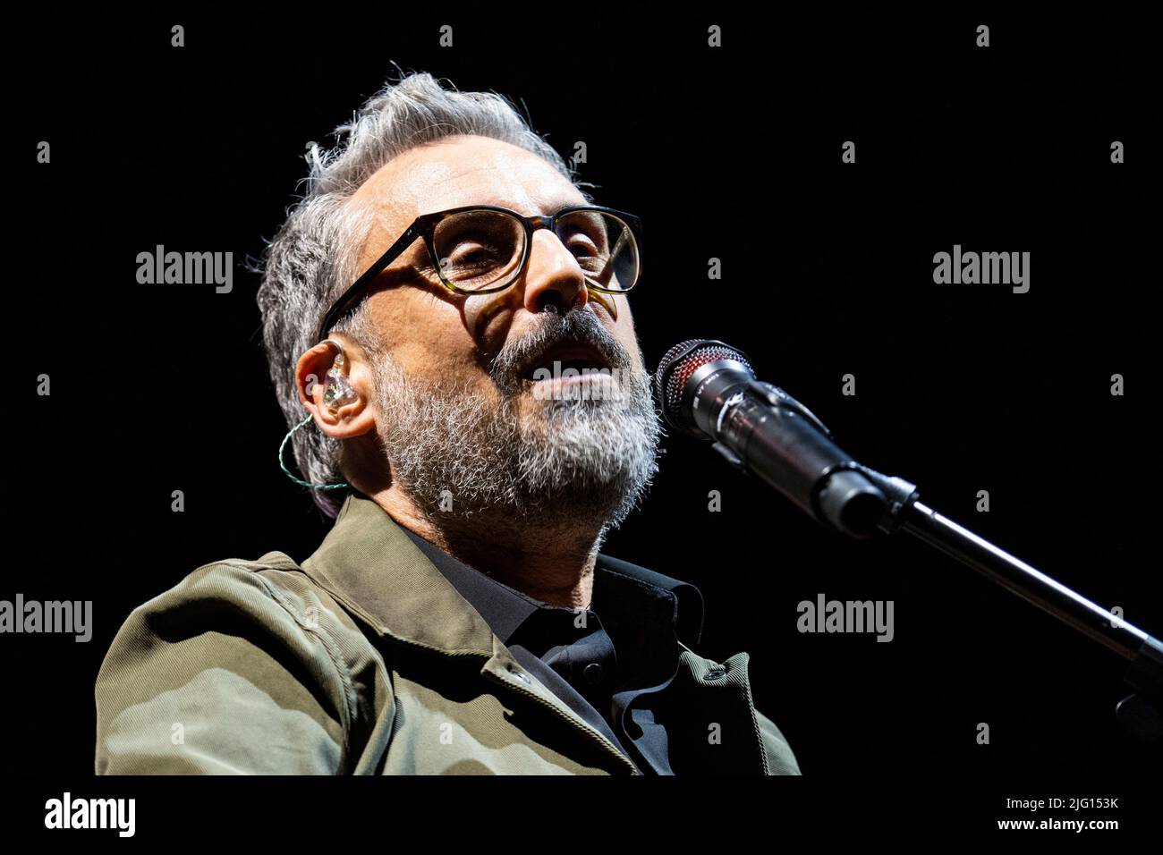 The Italian singer Brunori SAS performs live in Rome Stock Photo - Alamy