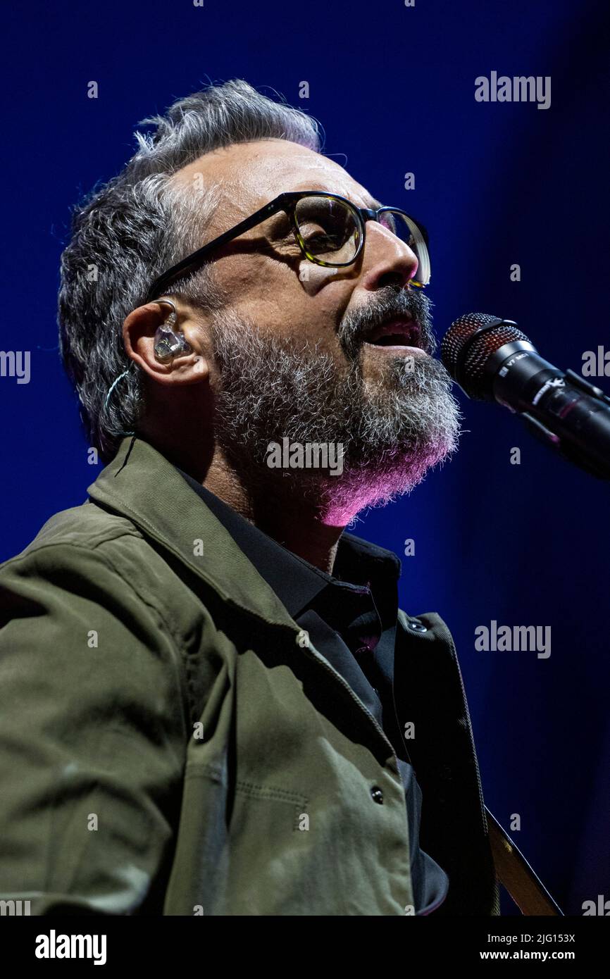 The Italian singer Brunori SAS performs live in Rome Stock Photo - Alamy