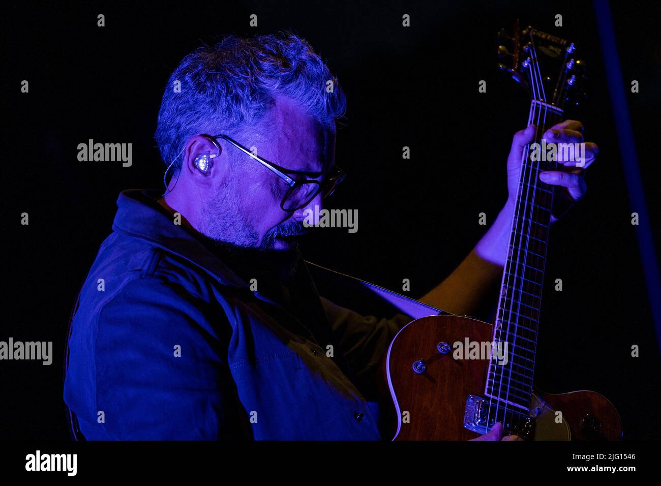 The Italian singer Brunori SAS performs live in Rome Stock Photo - Alamy