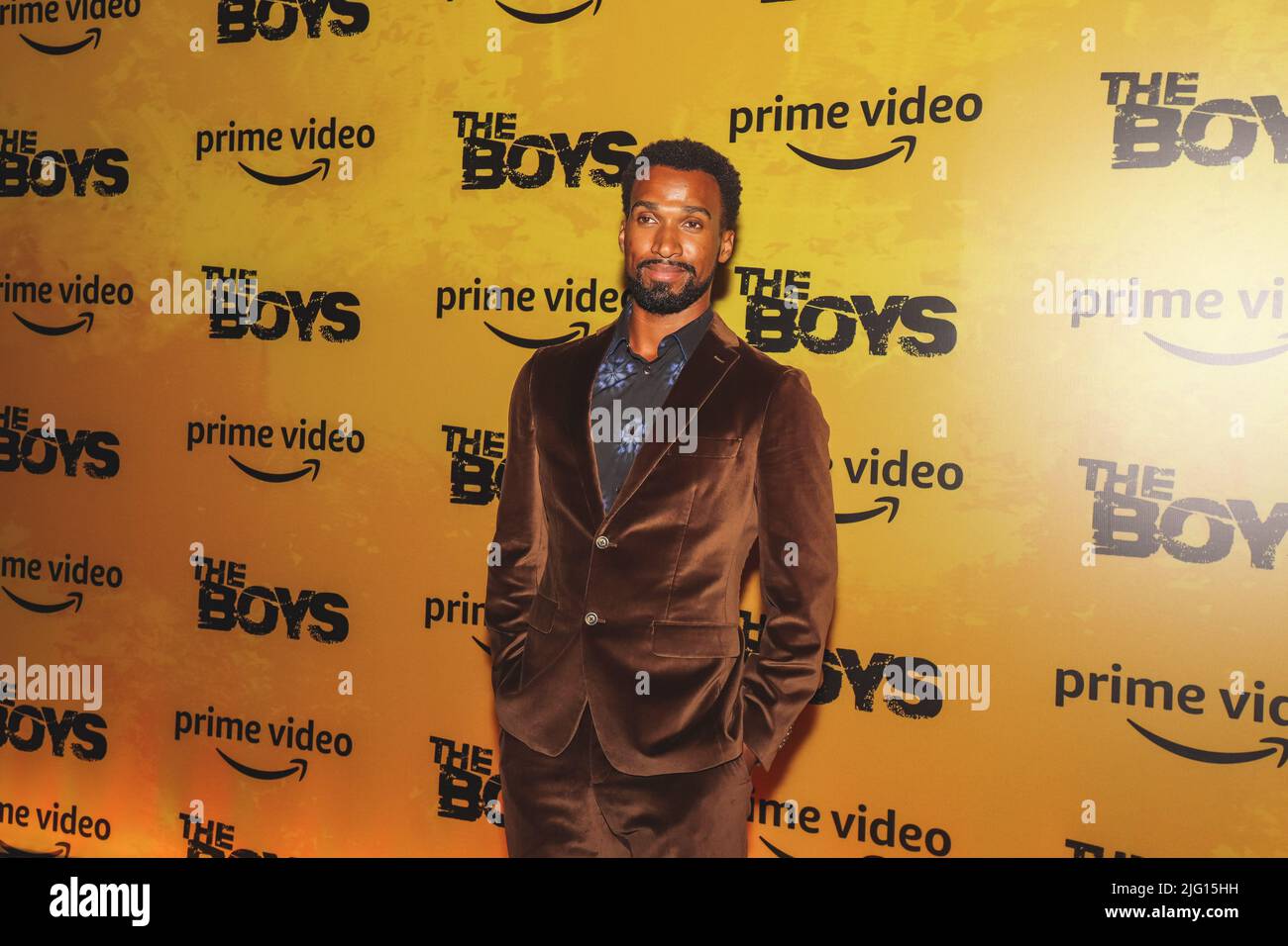 Nathan Mitchell, playing the character Black Noir in the series The ...