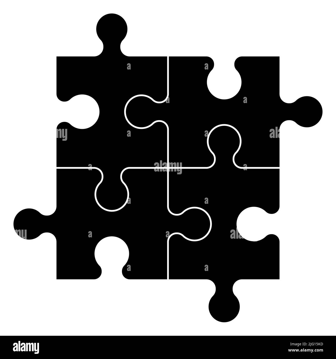 Puzzle icon vector on white background. Vector illustration Stock ...