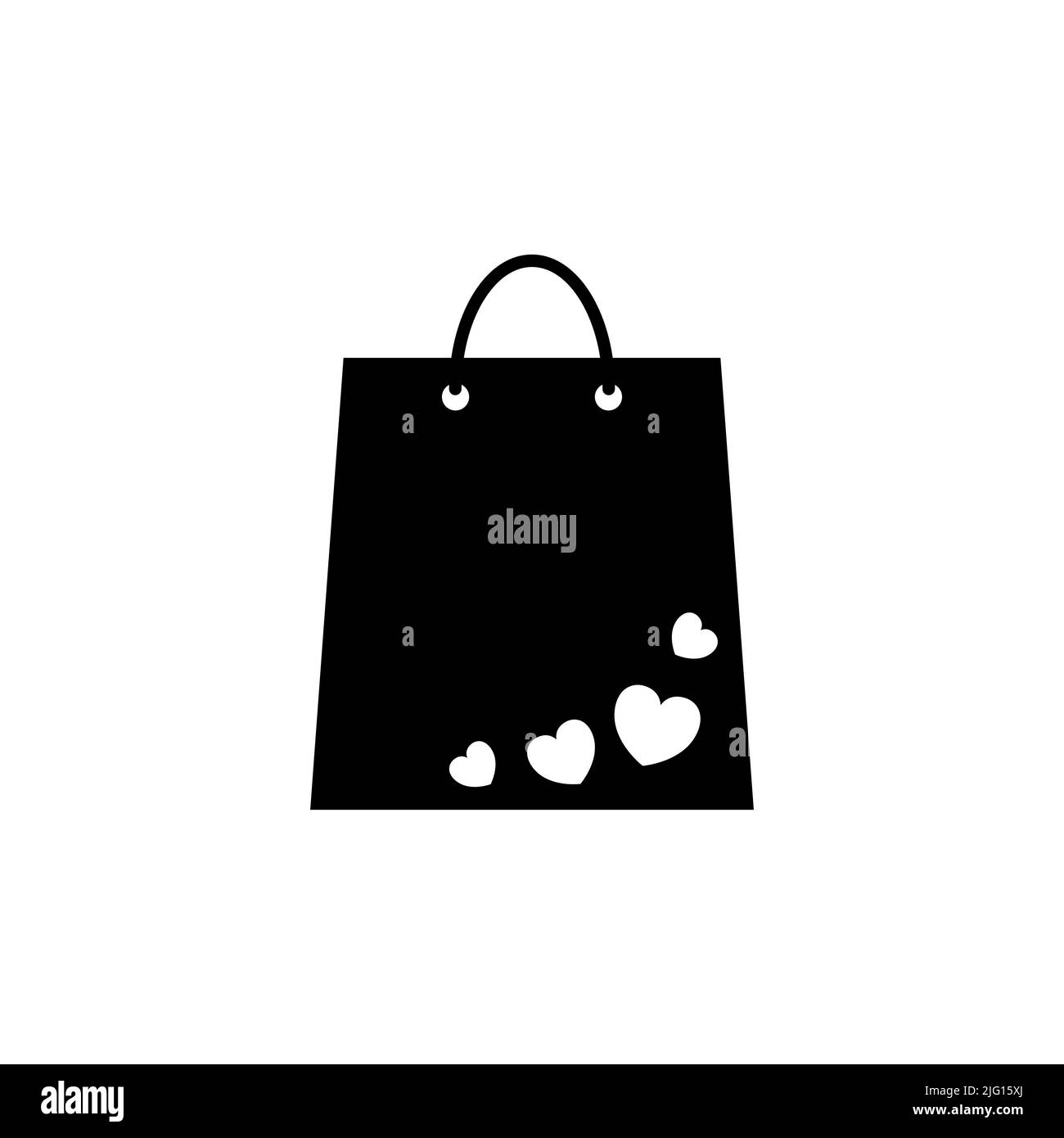 Shopping bag icon vector illustration on white background Stock Vector ...