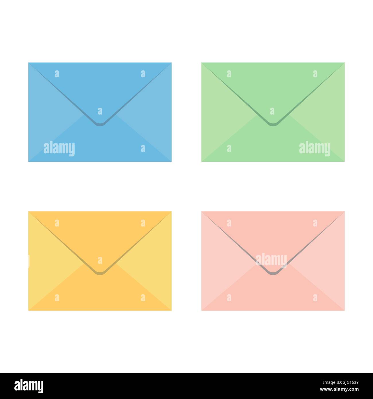 Envelopes card isolated on Stock Vector Images - Alamy