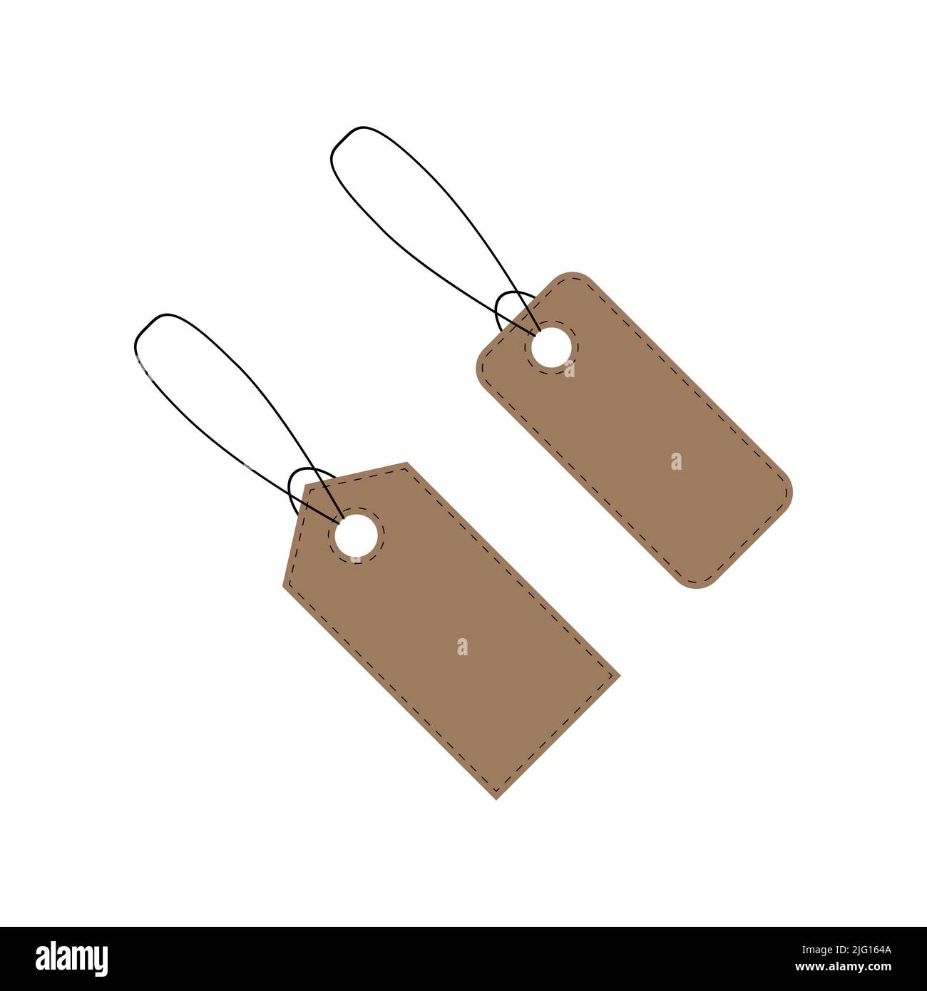 Blank paper label. Price tag vector illustration Stock Vector Image ...