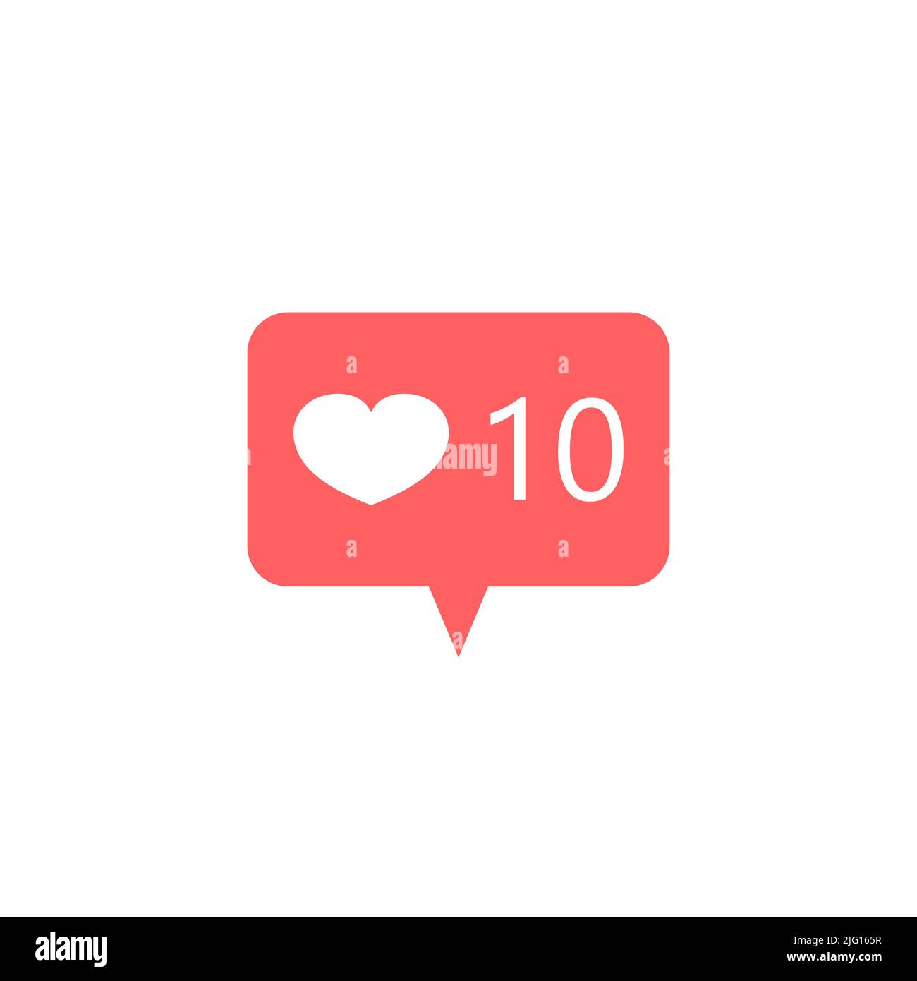 Vector counter notification icon. Chat notification icon Stock Vector ...