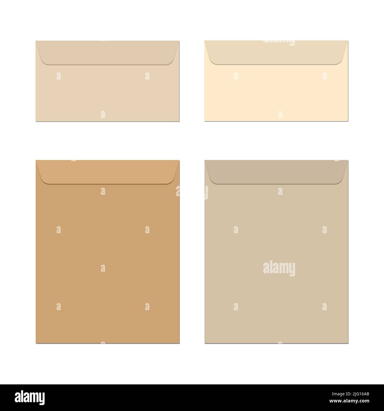 Set envelope icon isolated on white background. Vector illustration ...