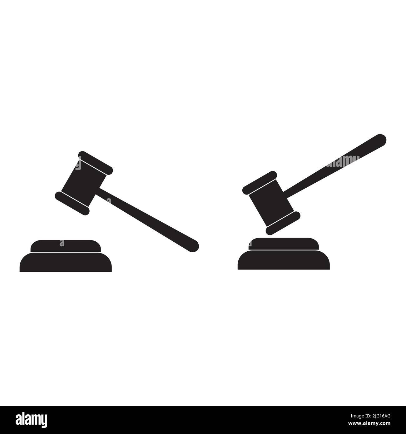 Gavel vector icon isolated on white background Stock Vector Image & Art ...