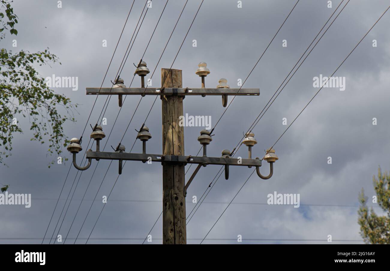 Old telegraph line track hi-res stock photography and images - Alamy