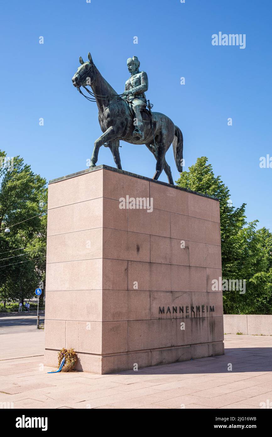 Marsalkka Mannerheimin ratsastajapatsas or Equestrian statue of Marshal ...
