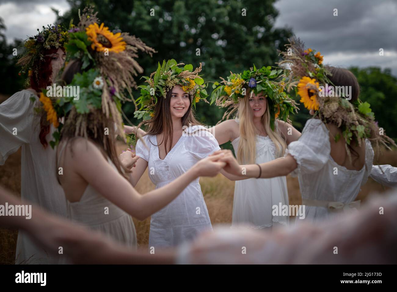 London, UK. 6th July 2022. British-Ukrainians celebrate Ivana-Kupala in ...