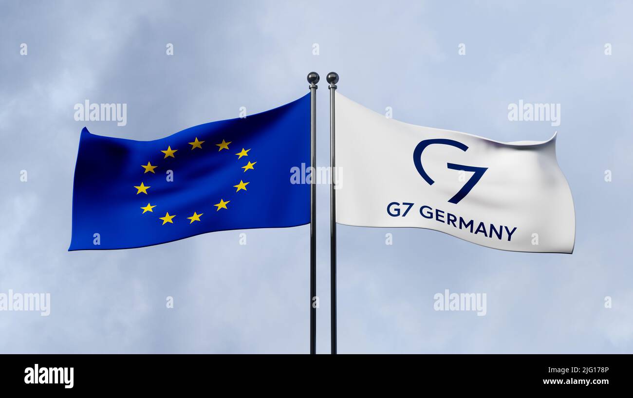 European Union and G7, flag G7 Germany and European Union, Member G7 ...