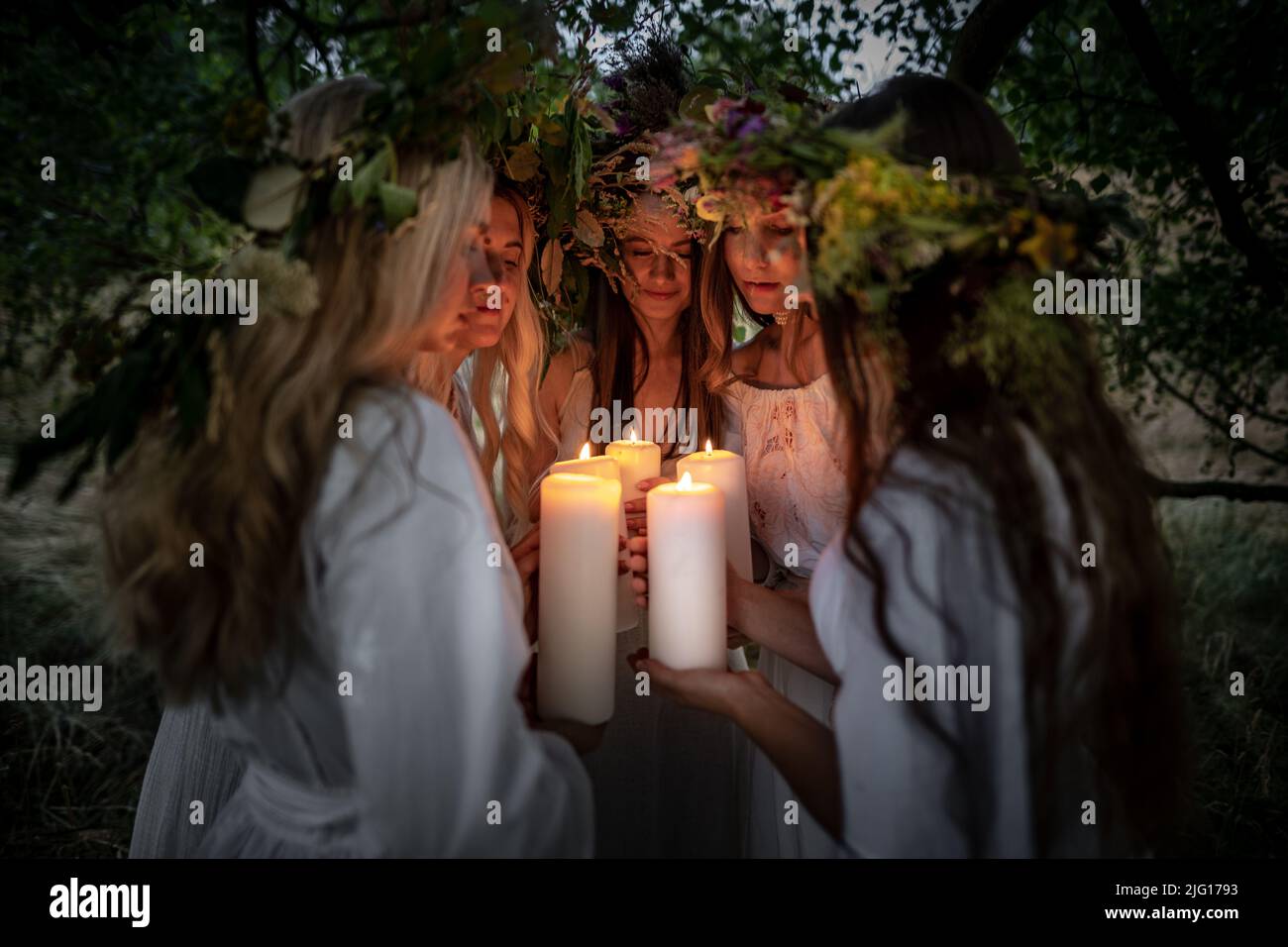 London, UK. 6th July 2022. British-Ukrainians celebrate Ivana-Kupala in ...