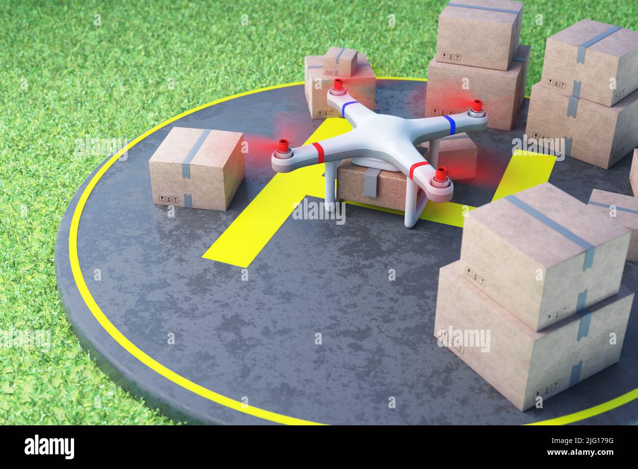 modern delivery service technology, delivery logistics using Quadcopter ...