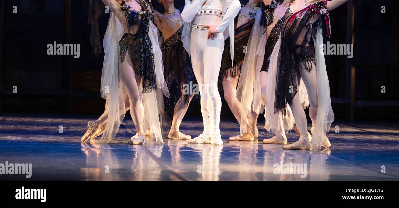 La Esmeralda ballet. Closeup of dancing legs. Ballet wallpaper Stock ...