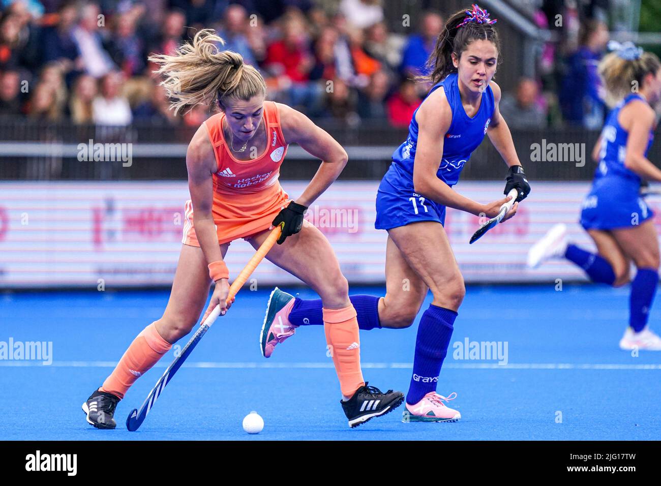AMSTELVEEN, NETHERLANDS - JULY 6: Xan de Waard of Netherlands, Josefa ...