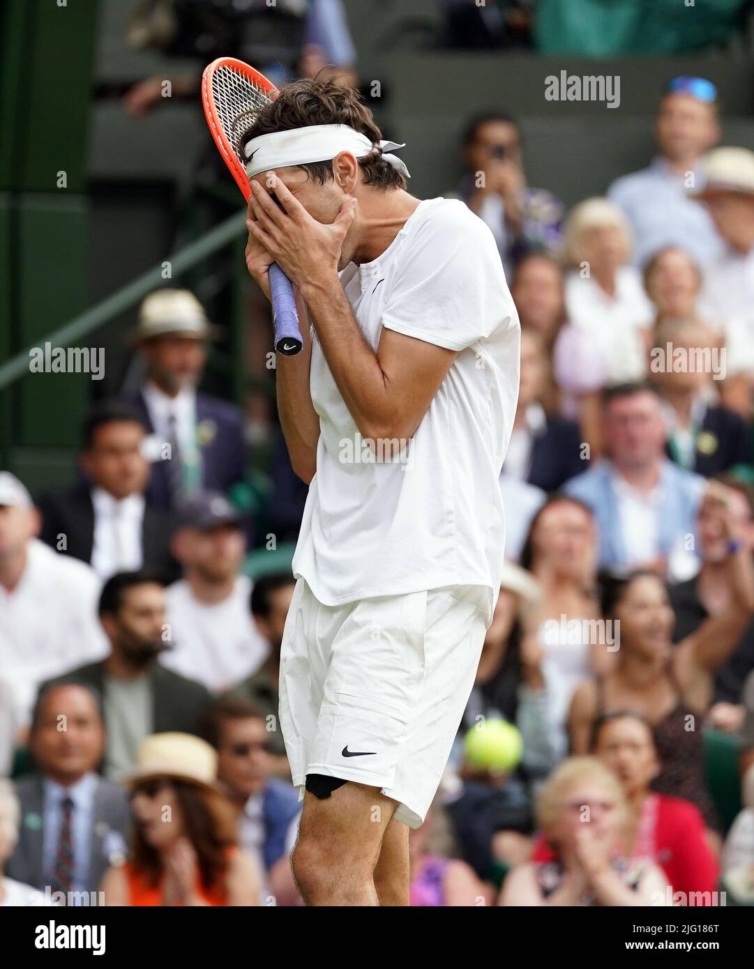Taylor Fritz during his Gentlemen's Quarter Final match against Rafael ...