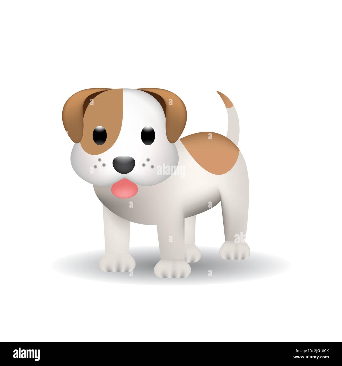Dog vector emoji illustration isolated on white background. Dog Vector ...