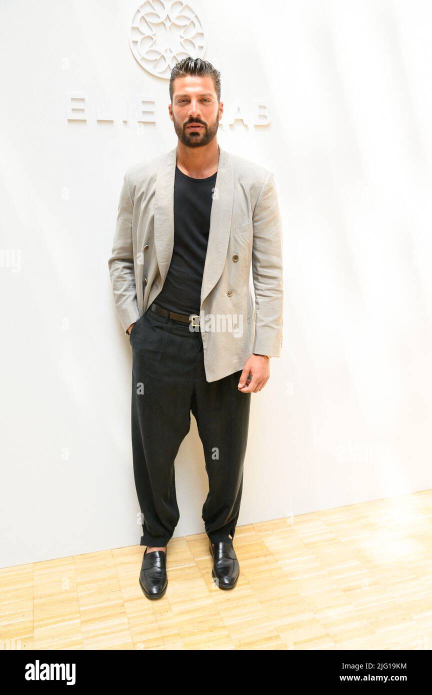 Simone Susinna attends the Elie Saab Haute Couture Fall Winter 2022 ...