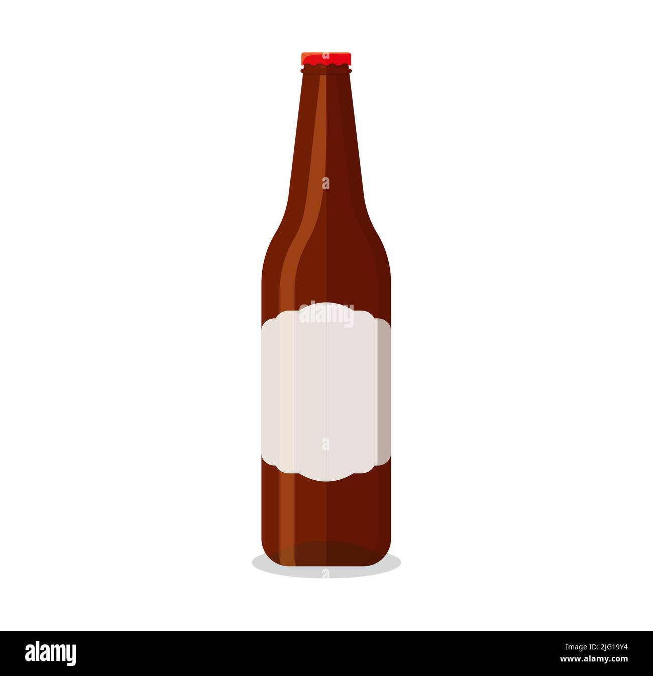 blank glass beer bottle for new design Eps 10 Stock Vector Image & Art ...