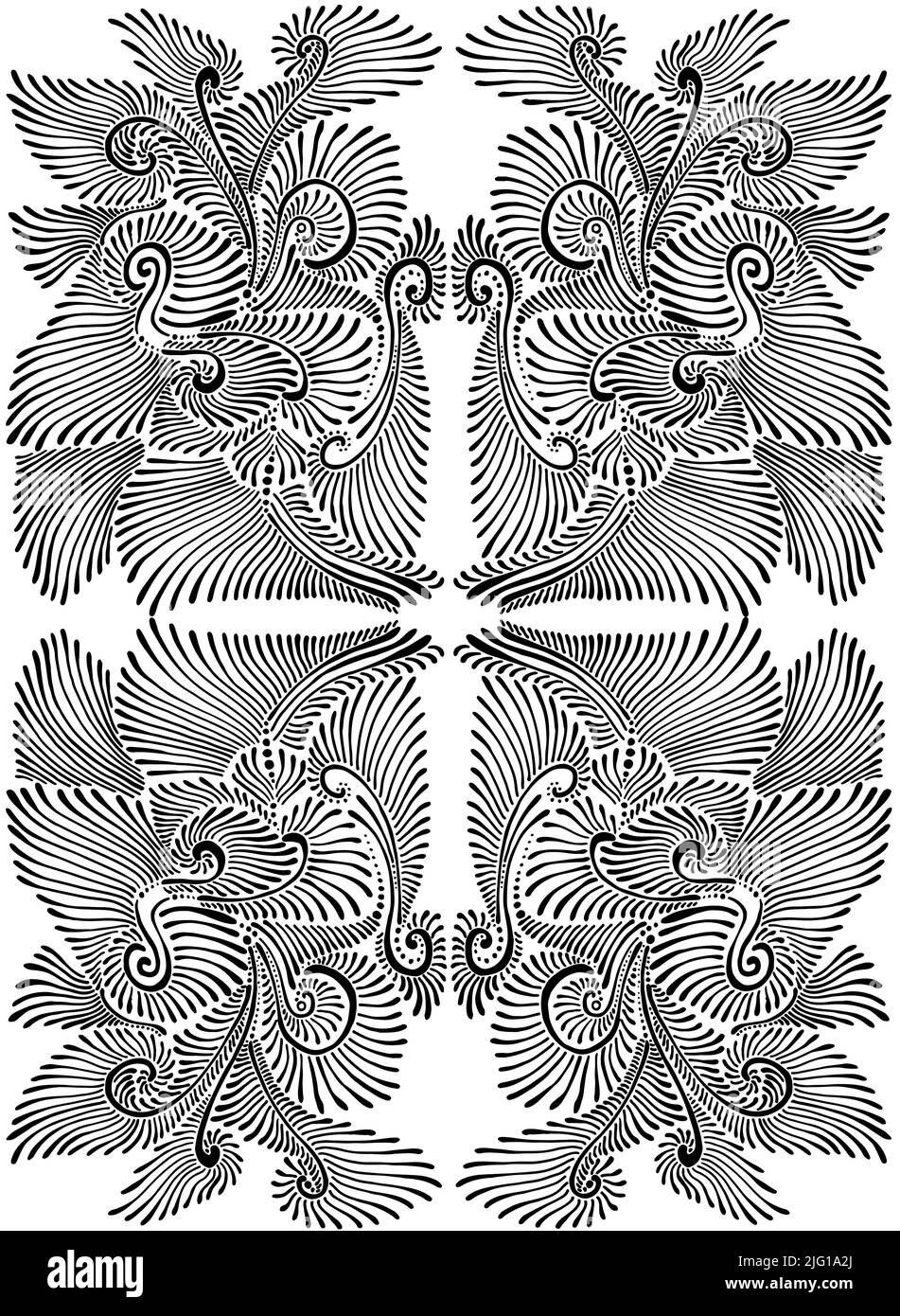 Kaleidoscope pattern isolated Stock Vector Images - Alamy