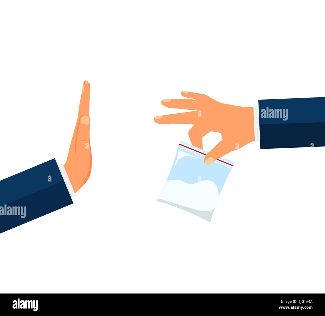 Rejecting gesture Stock Vector Images - Alamy