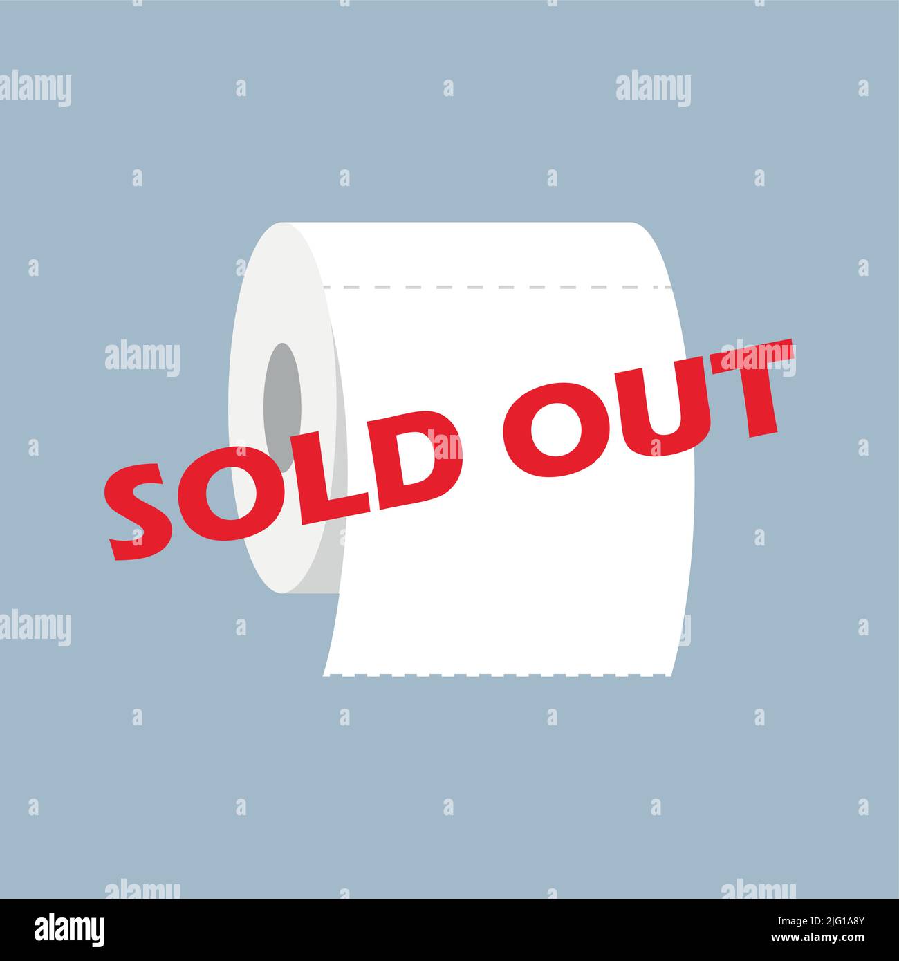 toilet paper sold typography out info graphic Stock Vector Image & Art ...