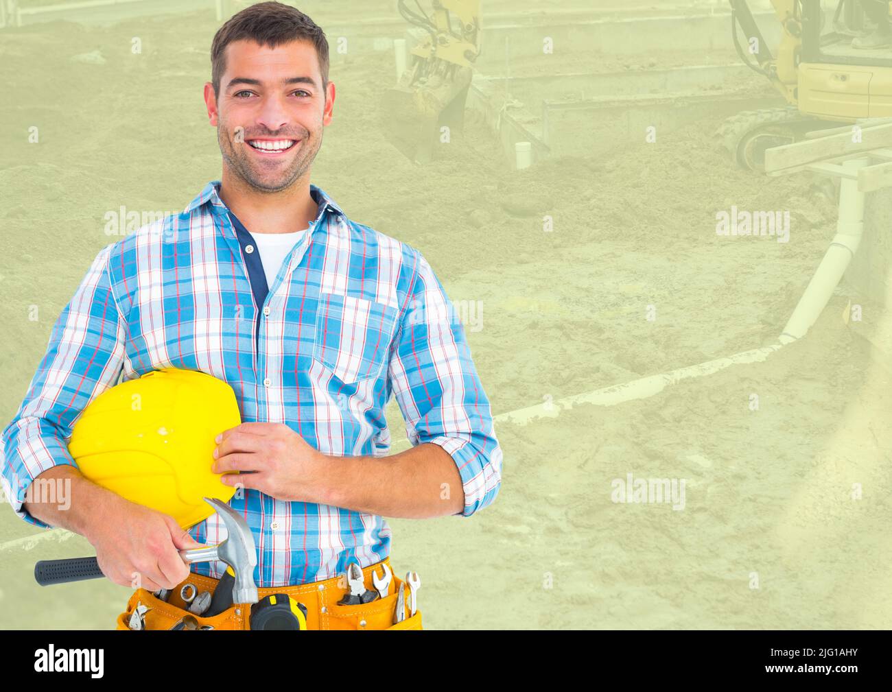 Male construction worker hi-res stock photography and images - Alamy
