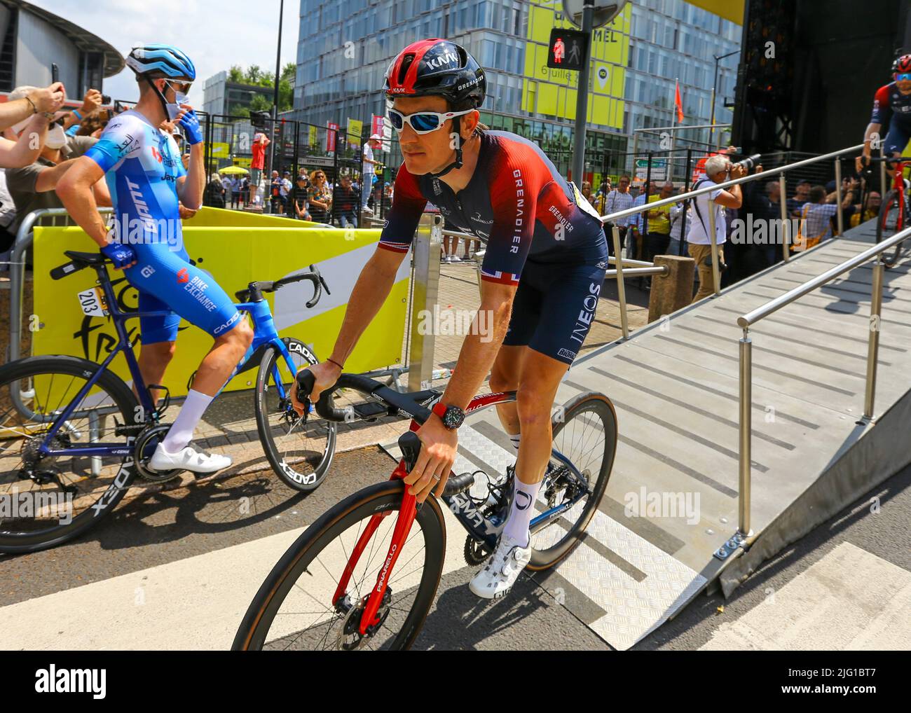 Lille Metropole To Arenberg Porte Du Hainaut France 6th July 2022 Geraint Thomas At The