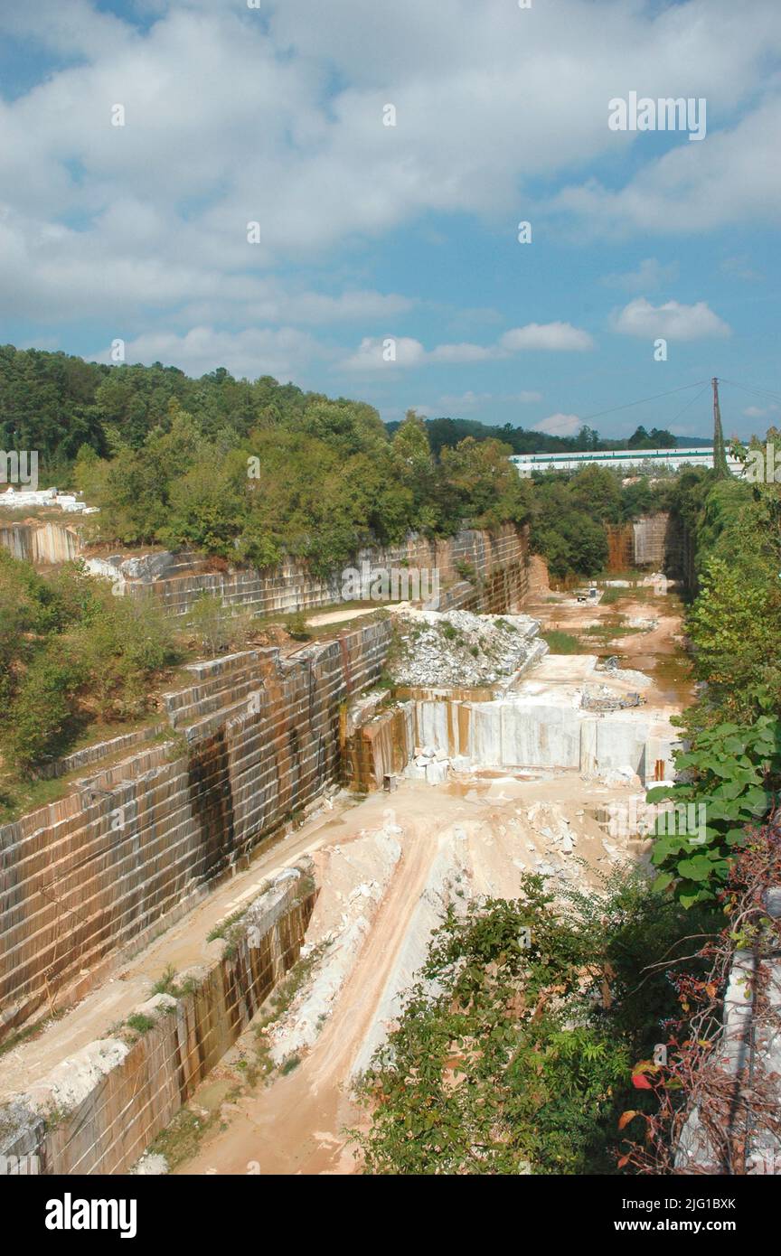 Worlds largest marble pit mine in Tate north Georgia still with another ...