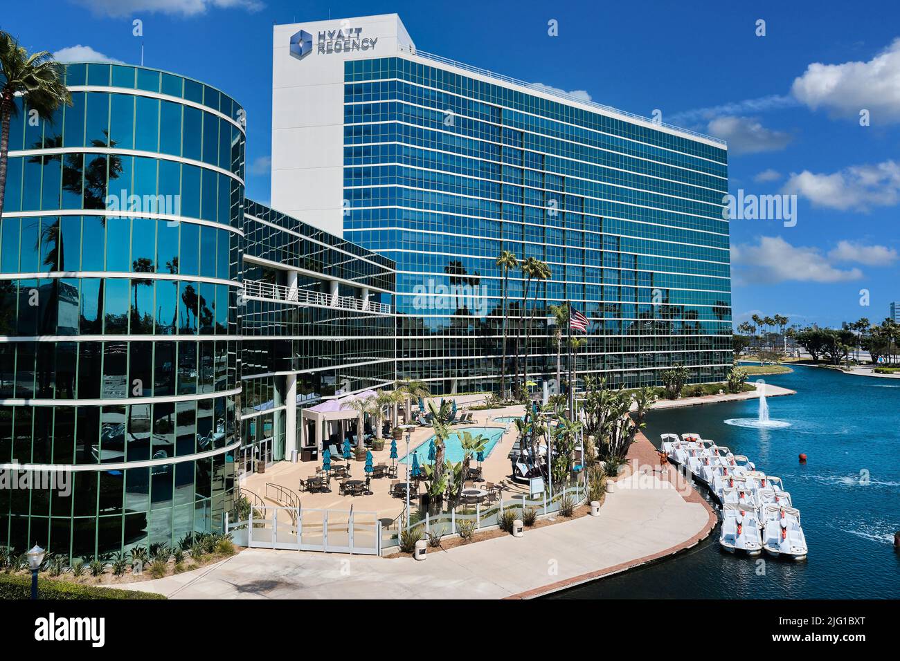 LONG BEACH, CALIFORNIA - April 21, 2022: Long Beach is known for its ...