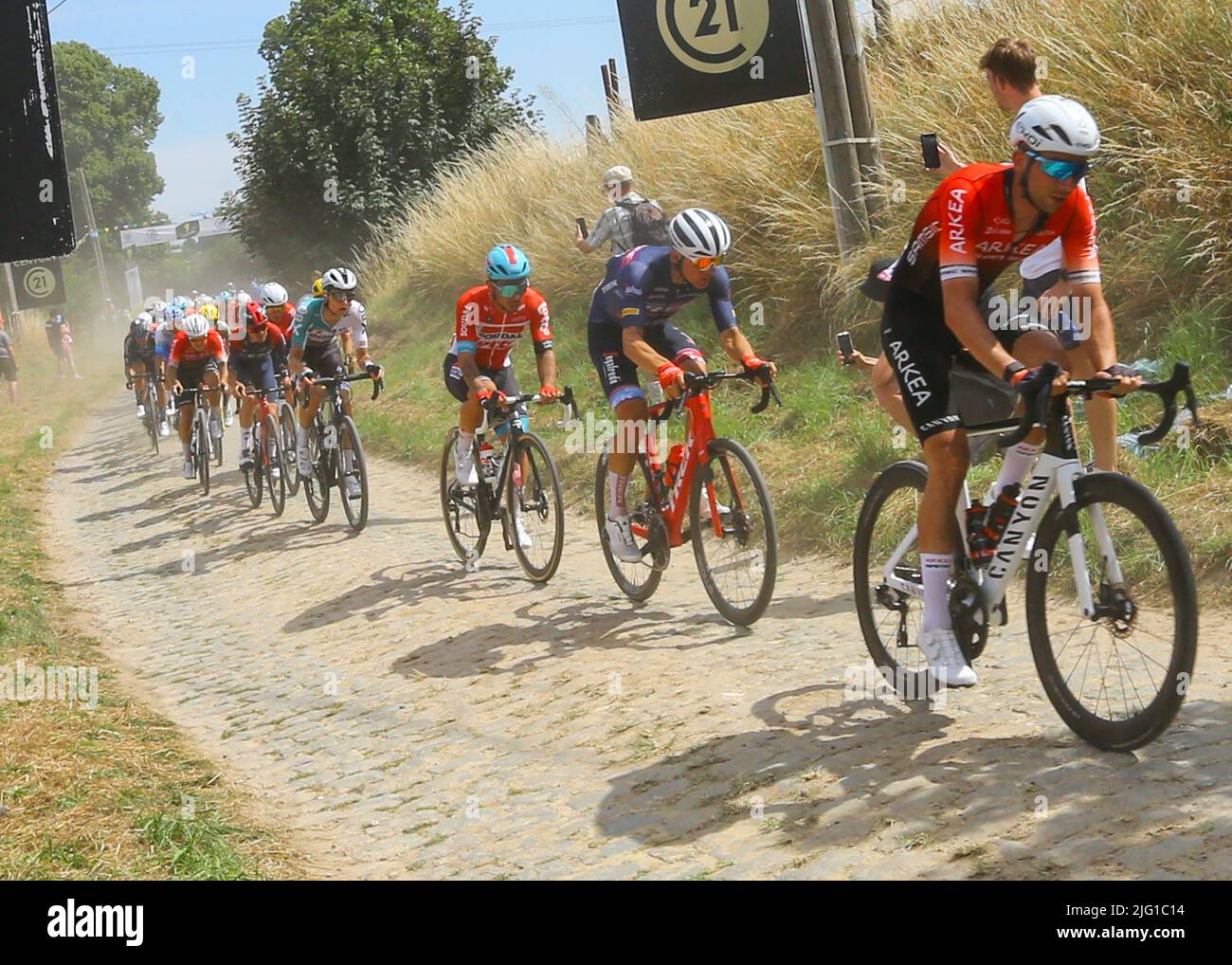 Lille Metropole to Arenberg Porte du Hainaut, France. 6th July, 2022 ...