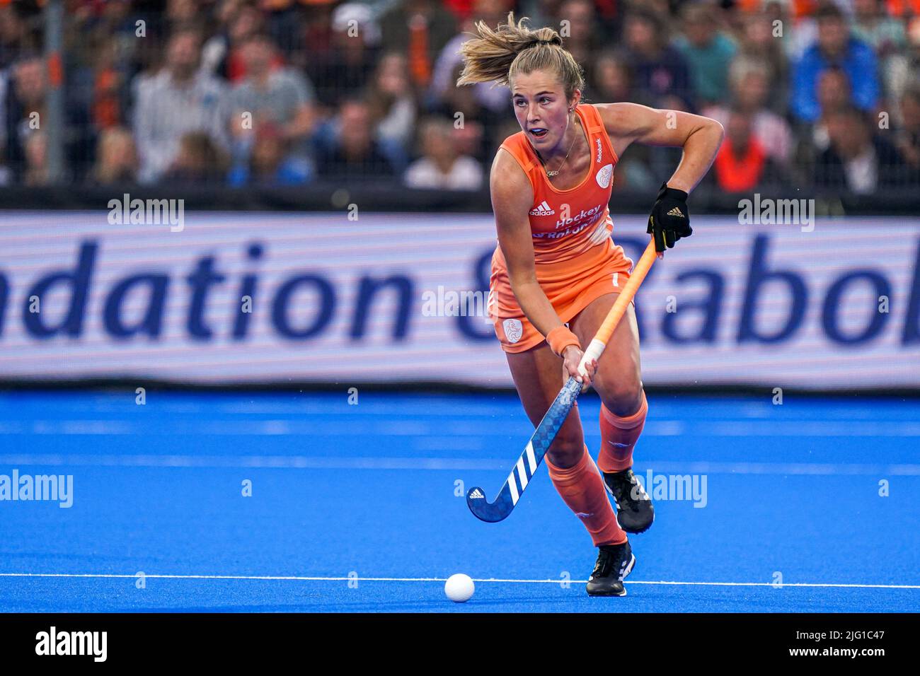 AMSTELVEEN, NETHERLANDS - JULY 6: Xan de Waard of Netherlands during ...