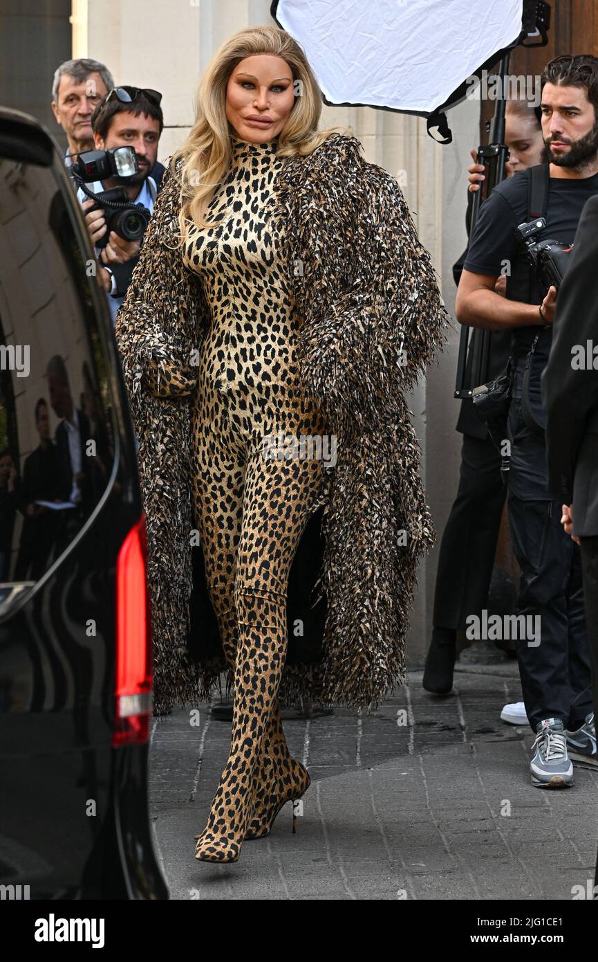 Alexis Stone attending the Balenciaga show during PFW Haute Couture in ...